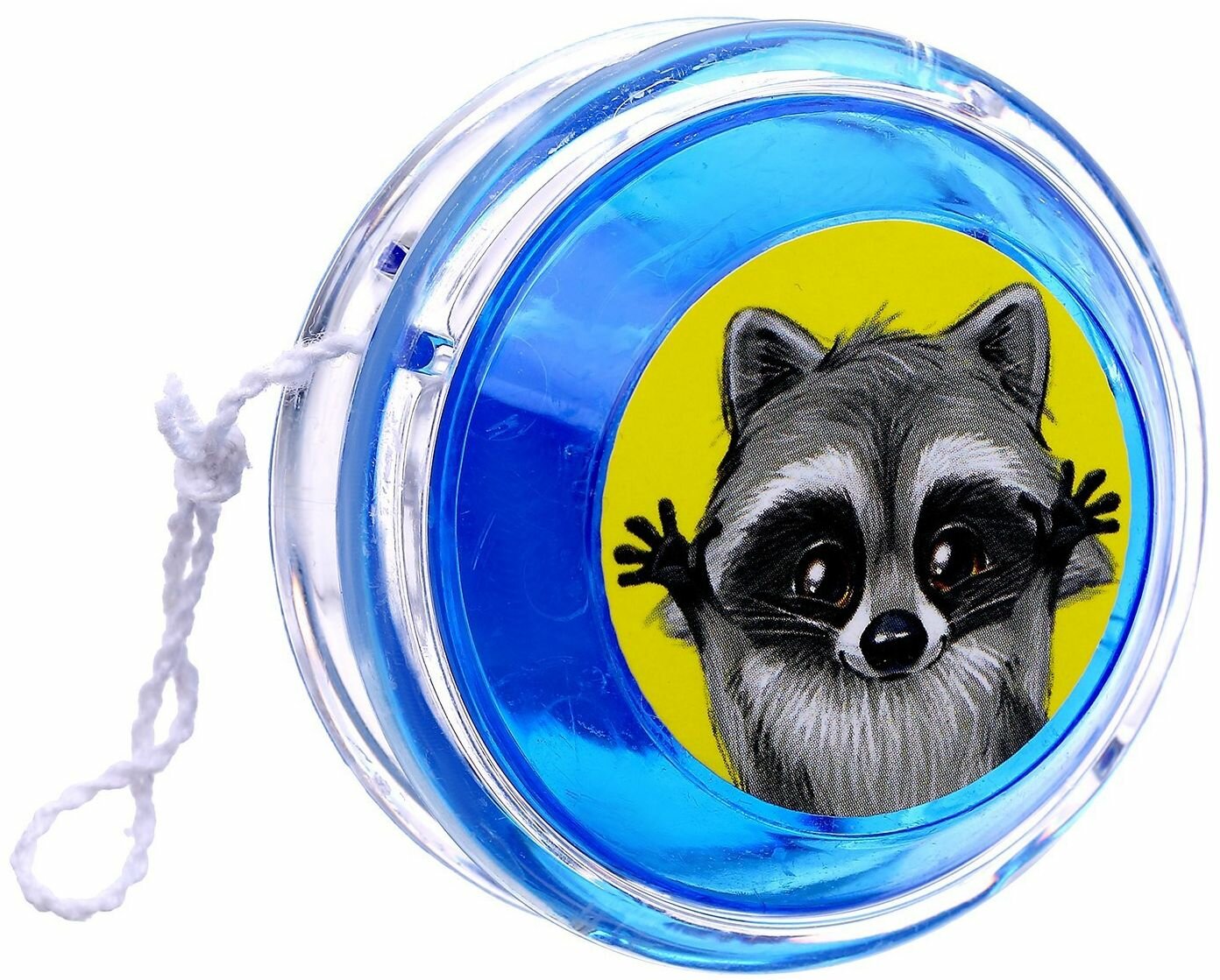 Йо-Йо "Енотик", пластиковая игрушка-антистресс на веревочке, d 5,5 см