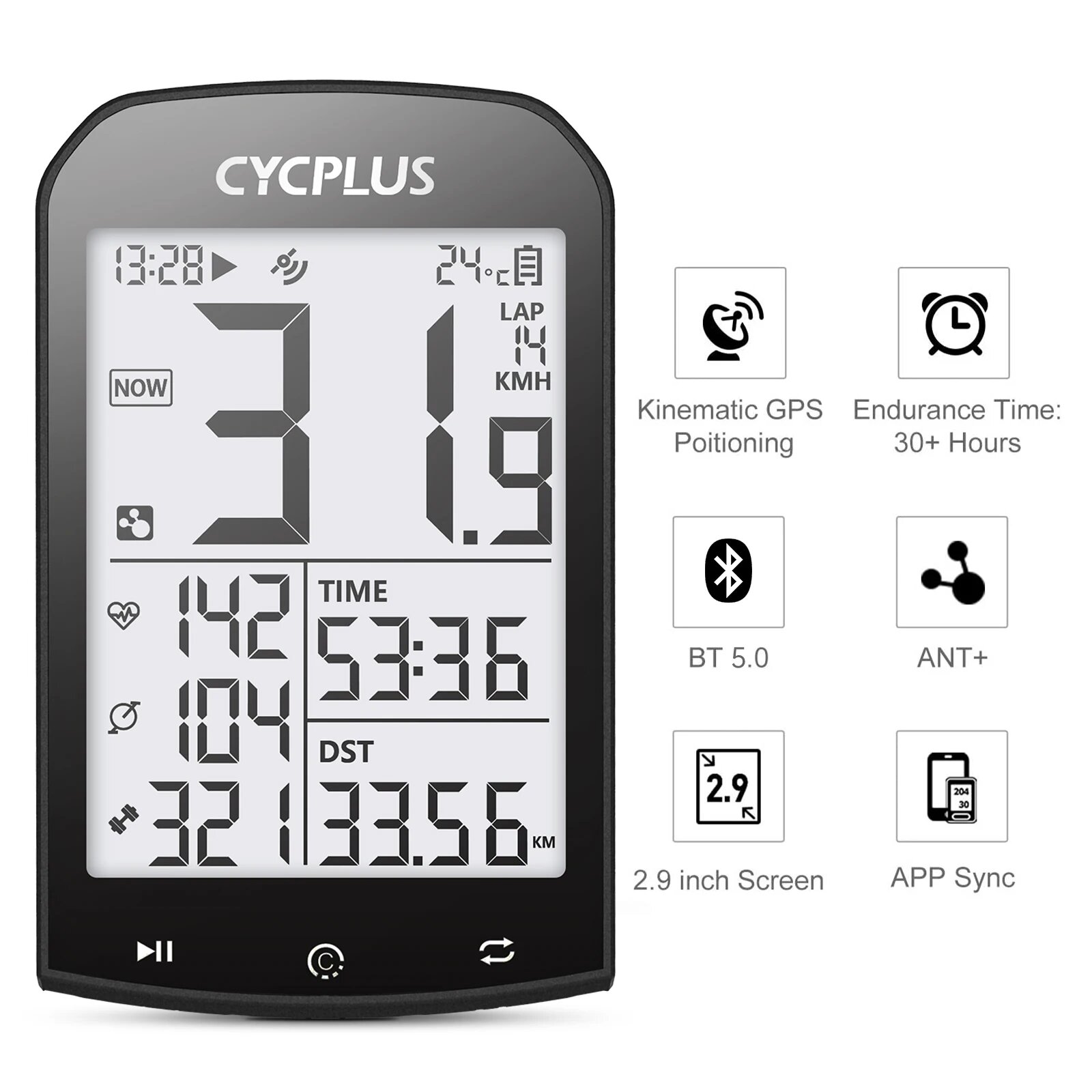 CYCPLUS M1 GPS велокомпьютер, Bicycle computer M1 — фото 1