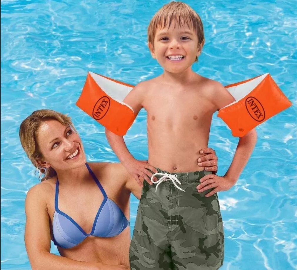 Нарукавники надувные для плавания 6-12 лет