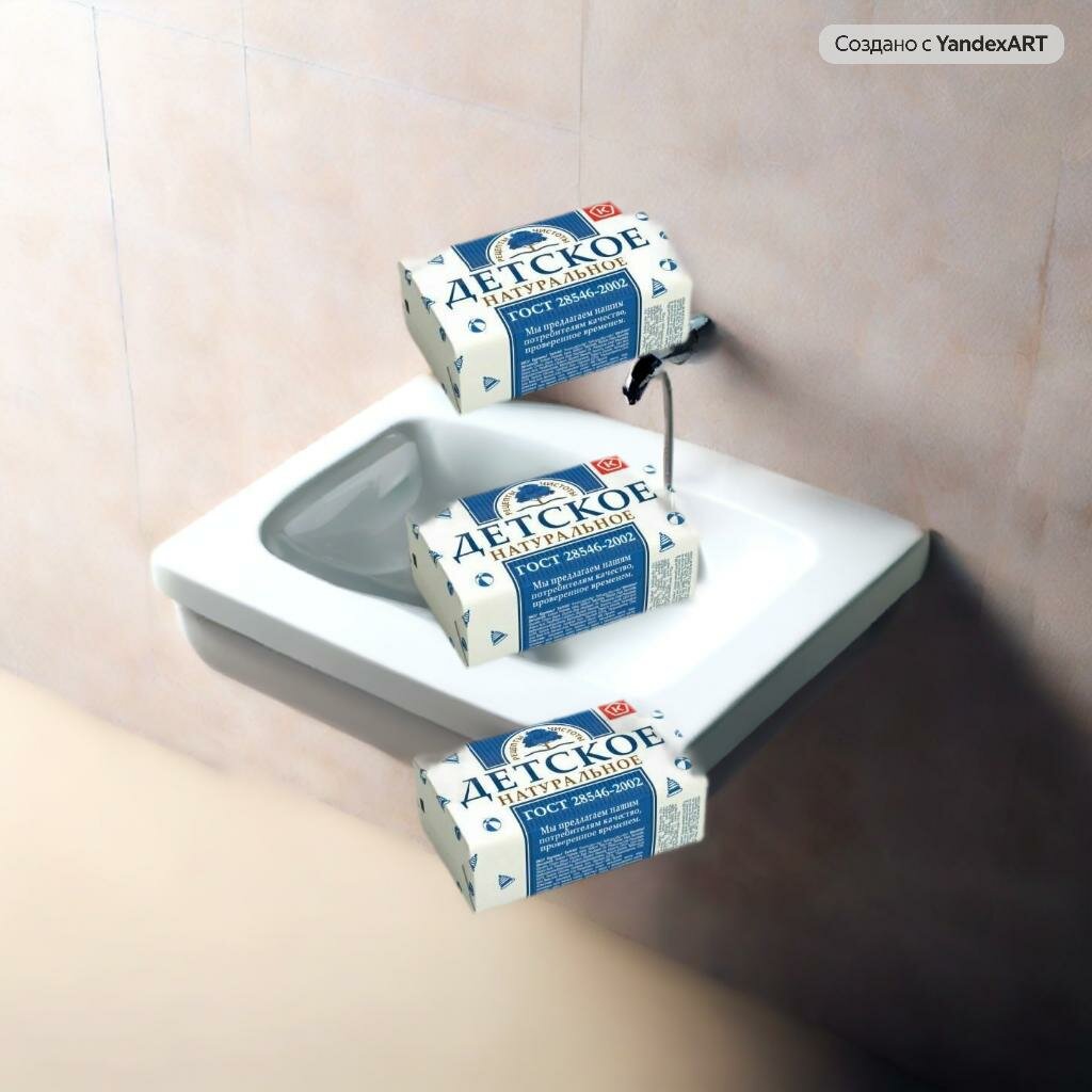 Мыло нмжк твердое, детское 180 г, 3 шт.