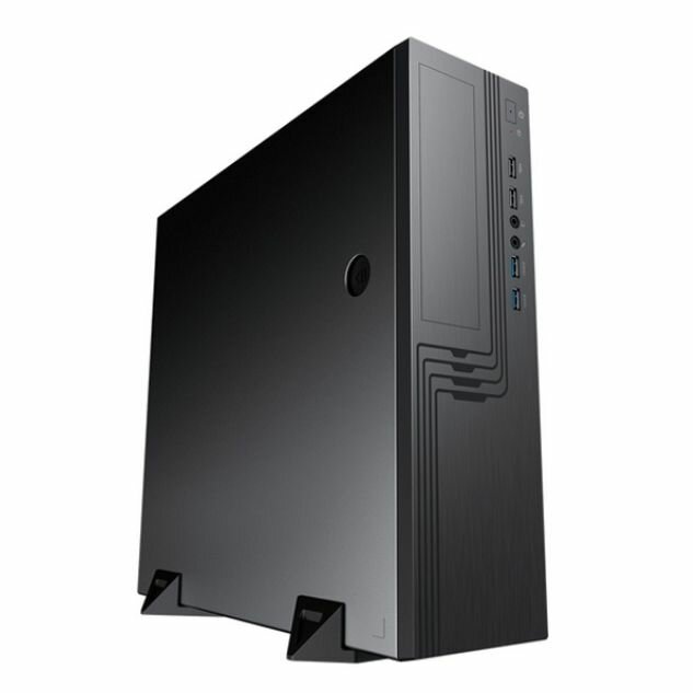 Компьютерный корпус Powerman EL555BK PM-450TFX 450W Bronze80+ (6188897) черный - Slim Desktop, Micro-ATX, USB 3.2 Gen 1 Type-A