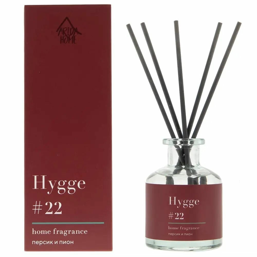 Ароматический диффузор Arida Home Hygge 22 Персик и пион 50 мл