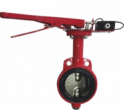 Затвор дисковый с ручным приводом с контролем положения укпза Спецавтоматика 3т 150/1,6(Р)-Ф. У3.1-"АМК-150v4"