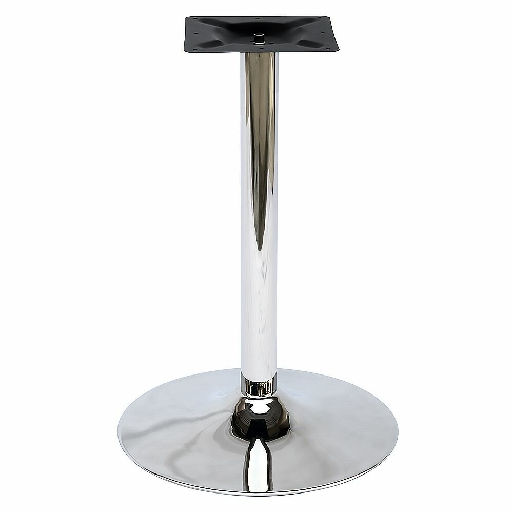 Подстолье 1019EM STOOL MARKET хромированный, круглая столешница, круглое основание
