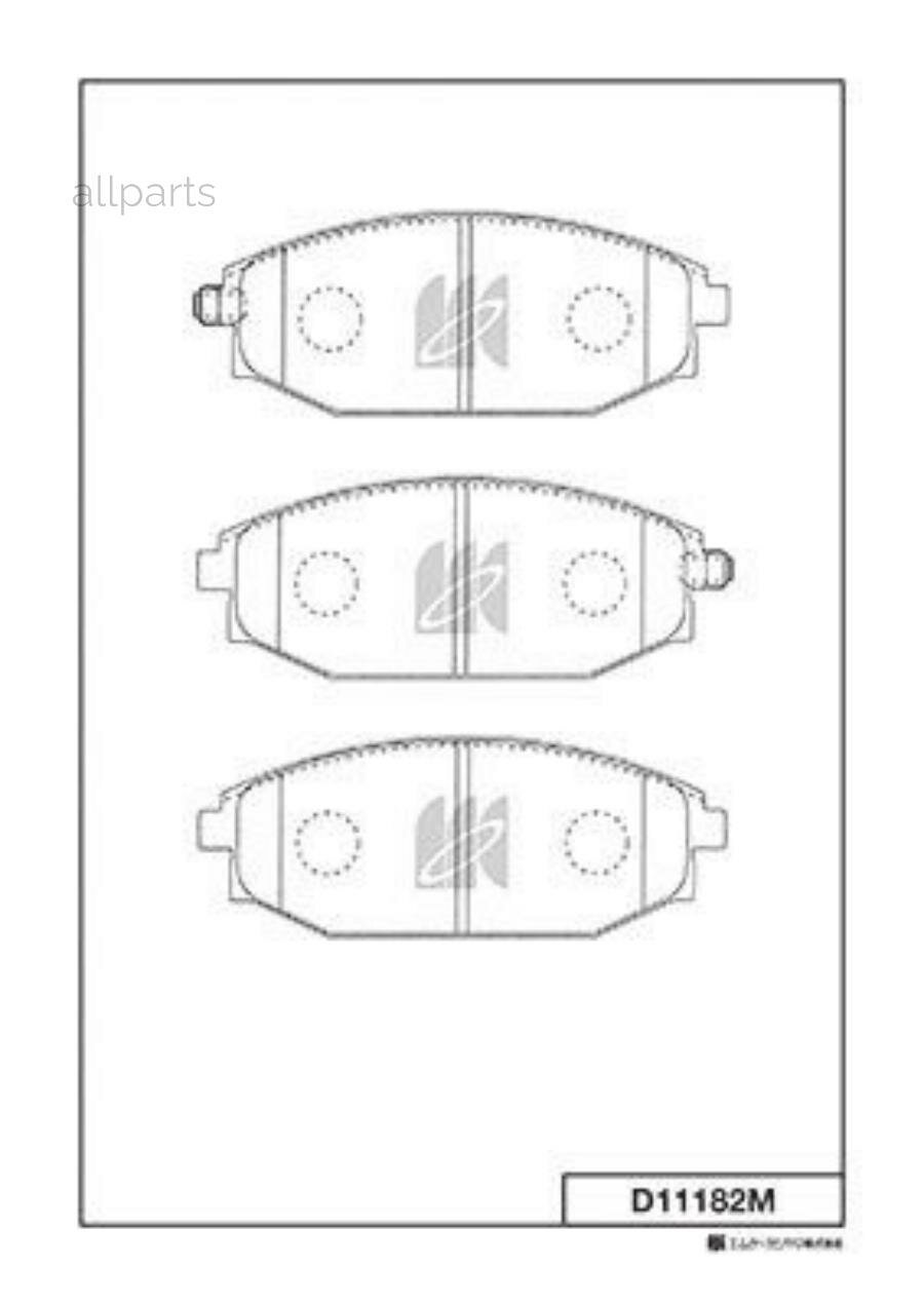 KASHIYAMA D11182M Колодки тормозные дисковые Hyundai