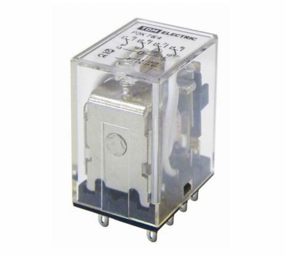 Реле РЭК78/4 3А 12В АС, TDM Electric, прозрачный пластик, SQ0701-0036