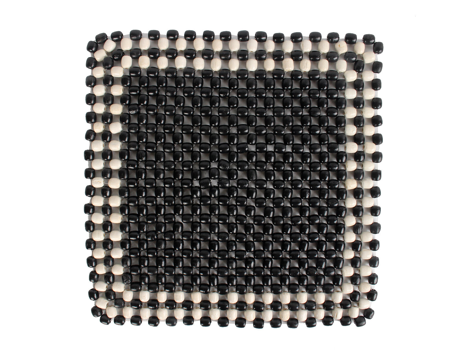 Накидка массажная на сиденье, деревянные косточки, черная 1 штука PSV P2002 PAD