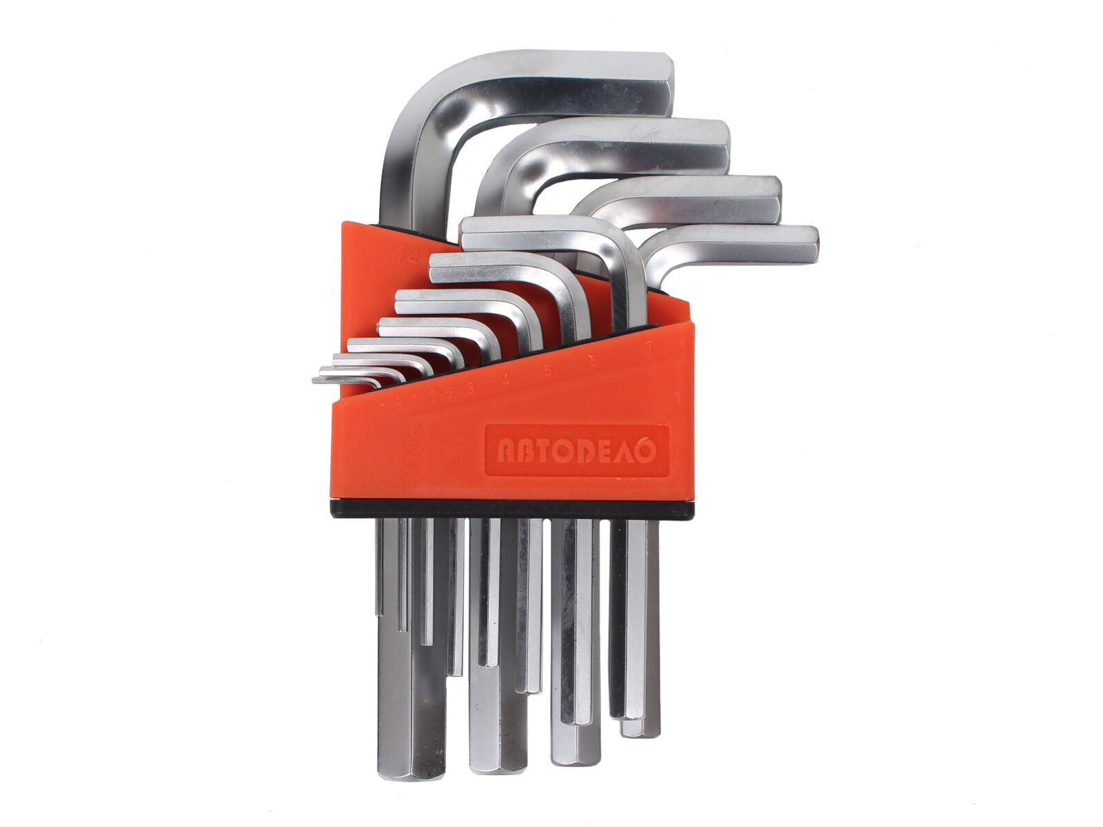 Набор ключей шестигранных Г-образных 12 предметов 1.5-14мм АвтоDело 30344