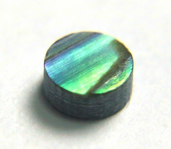 HOSCO ABL-6 инлей круглый 6 мм, зеленый перламутр