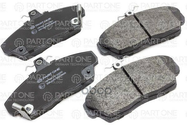 Колодки тормозные дисковые перед. HONDA: CIVIC IV 95-01, CONCERTO 89-95, ROVER: 25 99-05, 45 00-05, PART-ONE арт. 1BP055