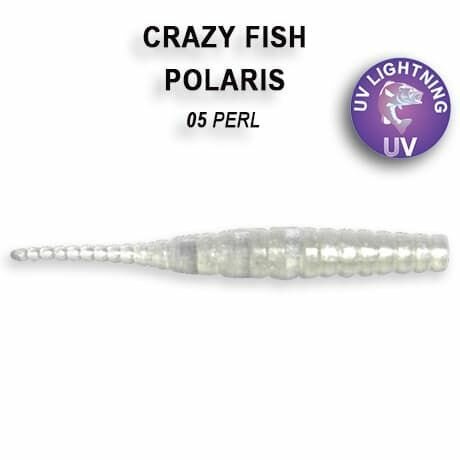 Силиконовая приманка Crazy Fish Polaris 1.8" 5-45-5-3 (аромат жареная рыба)