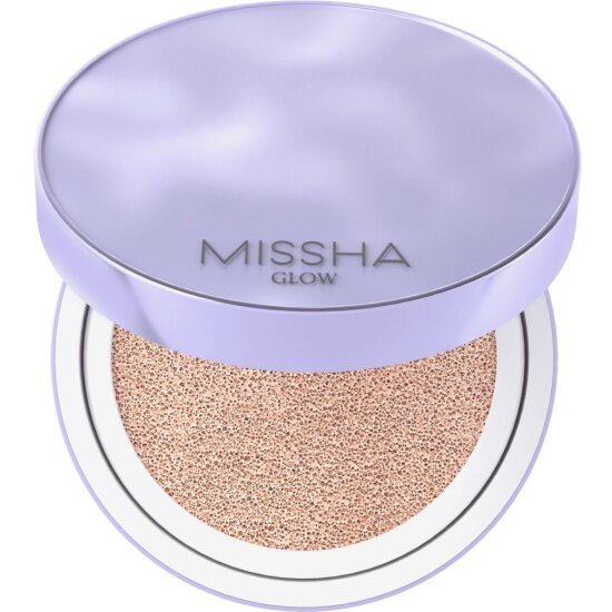 Тональный кушон Missha Glow Layering Fit Cushion c антивозрастной сывороткой, тон 21 fair