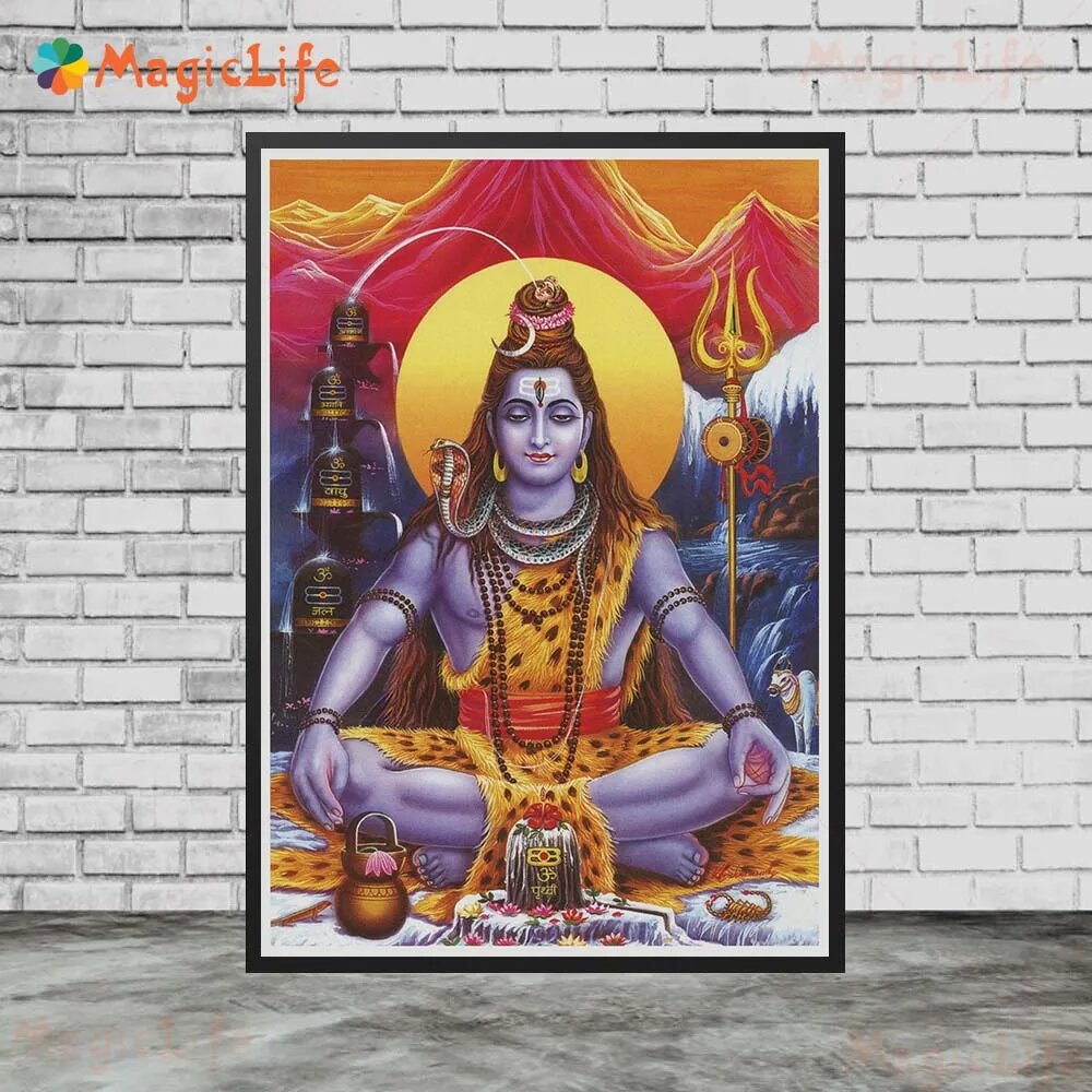 Настенная картина Shiva, 40x60см, без рамы, цвет J