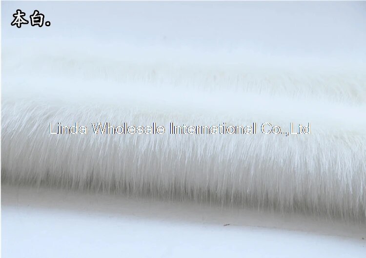 Белый искусственный мех для рукоделия 170x45 см