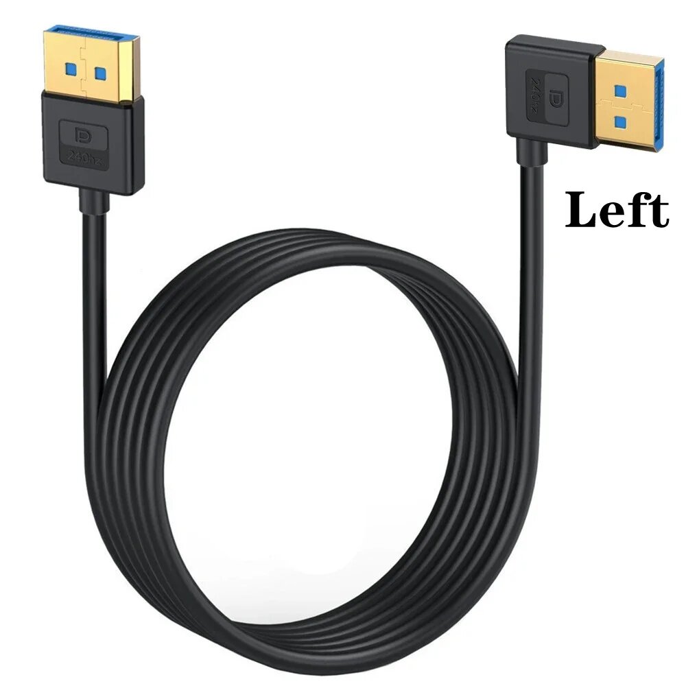 UXG Силиконовый кабель DP 1.4 90 градусов Left Angled, 1.8m