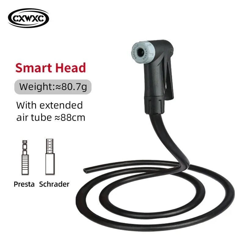 Велосипедный насос CXWXC Smart Head с шлангом 88см