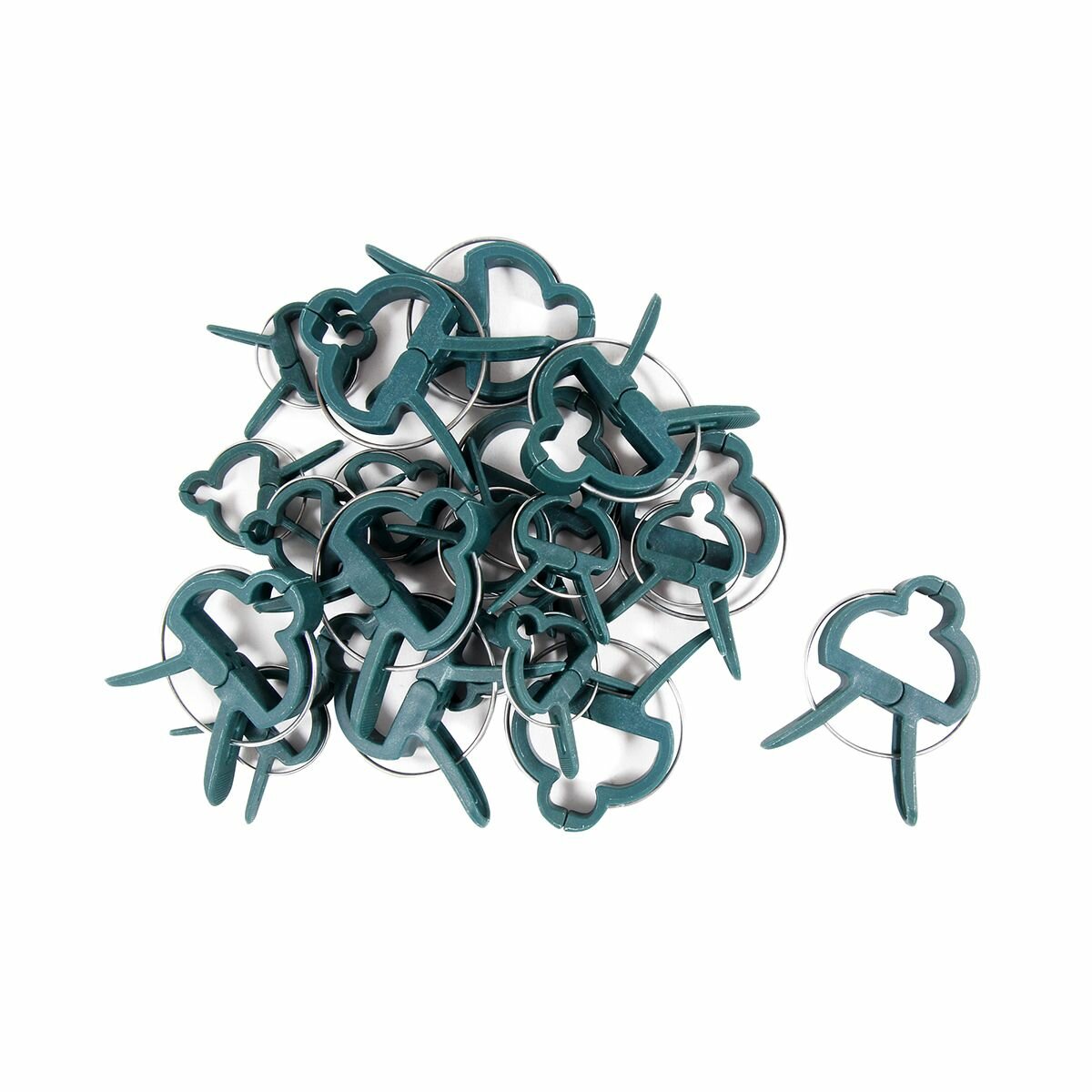 Клипсы садовые "PARK" HG6120, 20 штук в упаковке, цвет: зеленый