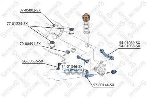 Рычаг подвески Stellox арт. 57-03894-SX
