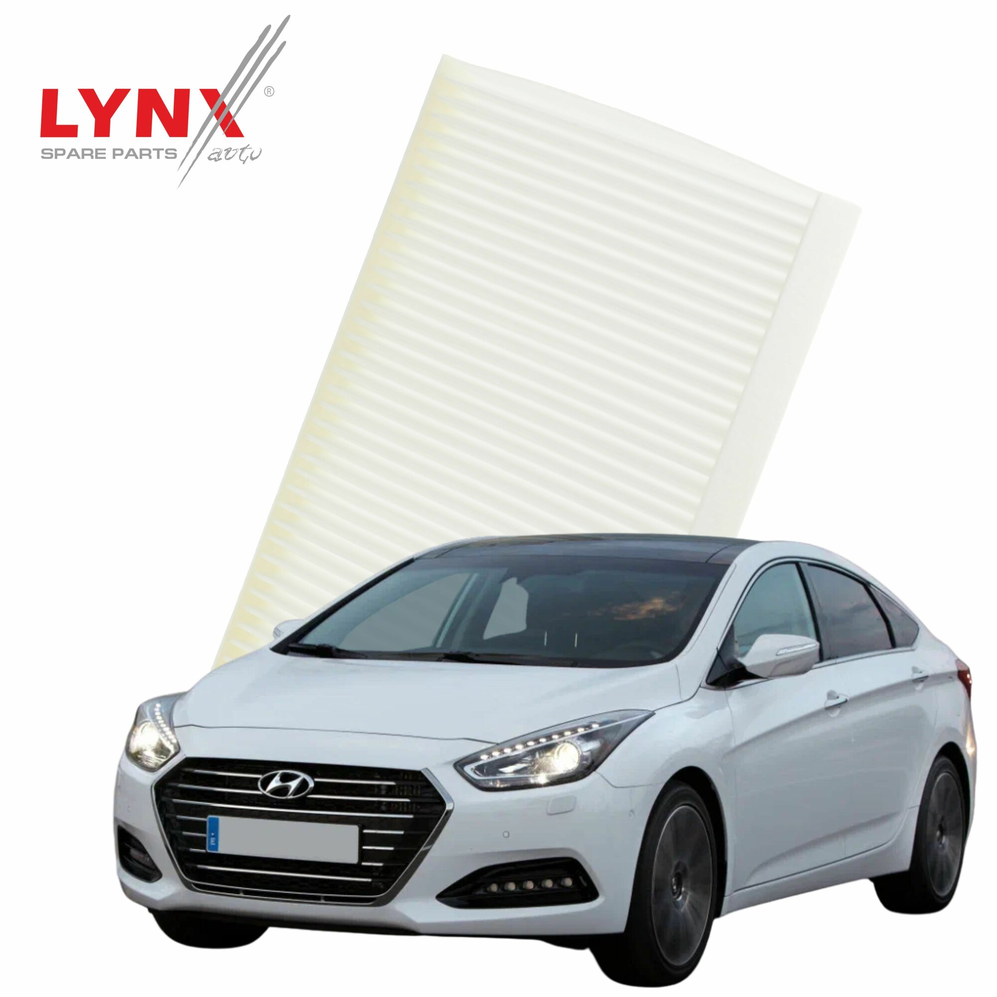 Фильтр салонный Hyundai i40 (1) / Хендай Ай 40 2011 2012 2013 2014 2015 2016 2017 / 1шт LYNXauto