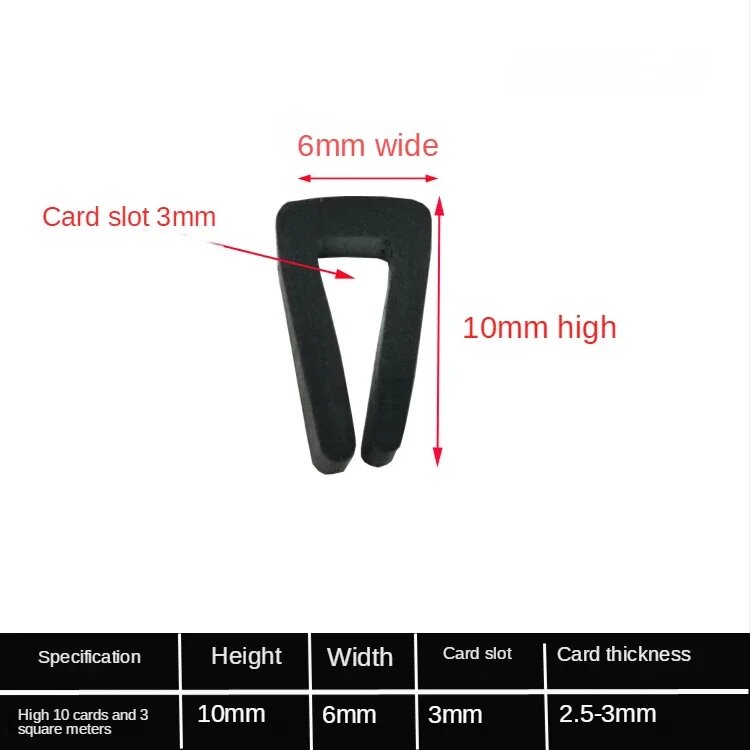 Черная резиновая уплотнительная лента U-образная 3 x 10mm, 3 Meter