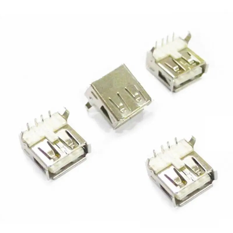 10 шт. гнездовой разъем USB Type A/F 90 градусов гнездовой разъем