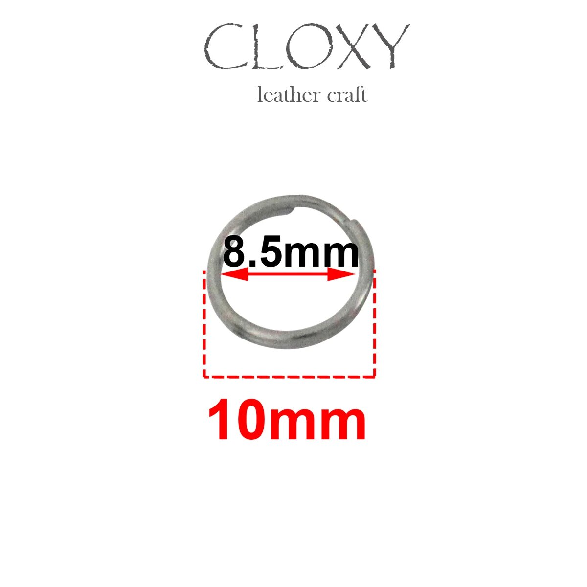 Разъемные кольца CLOXY, 8.5mm, 10mm, Белый