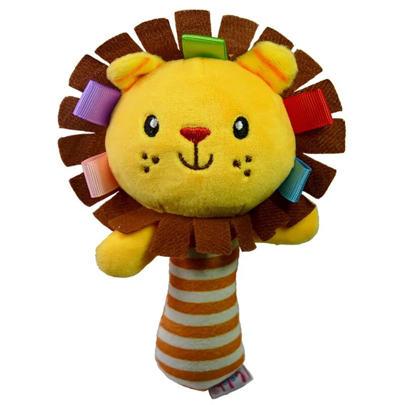 Погремушка-игрушка для новорожденных, плюшевый лев, lion A