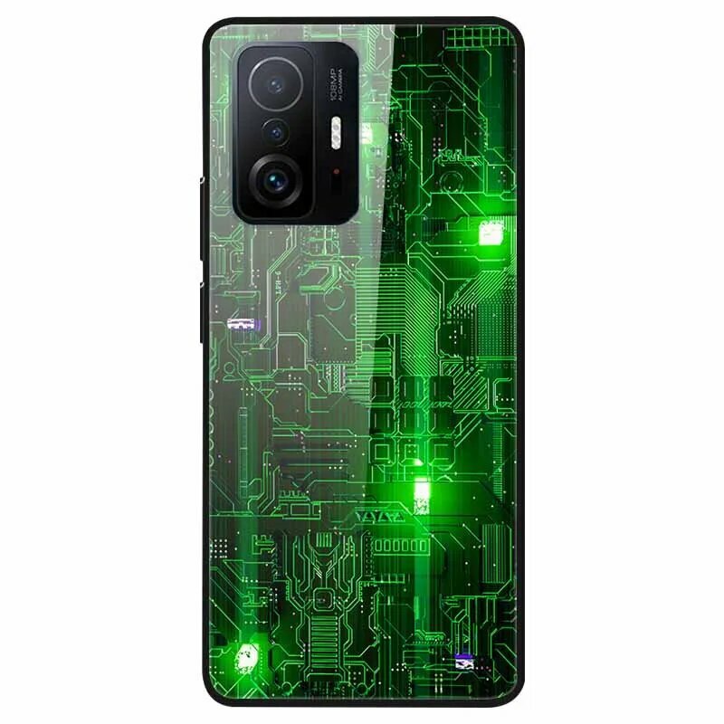 Чехол для Xiaomi 11T Pro, Цвет: 28, Закаленное стекло
