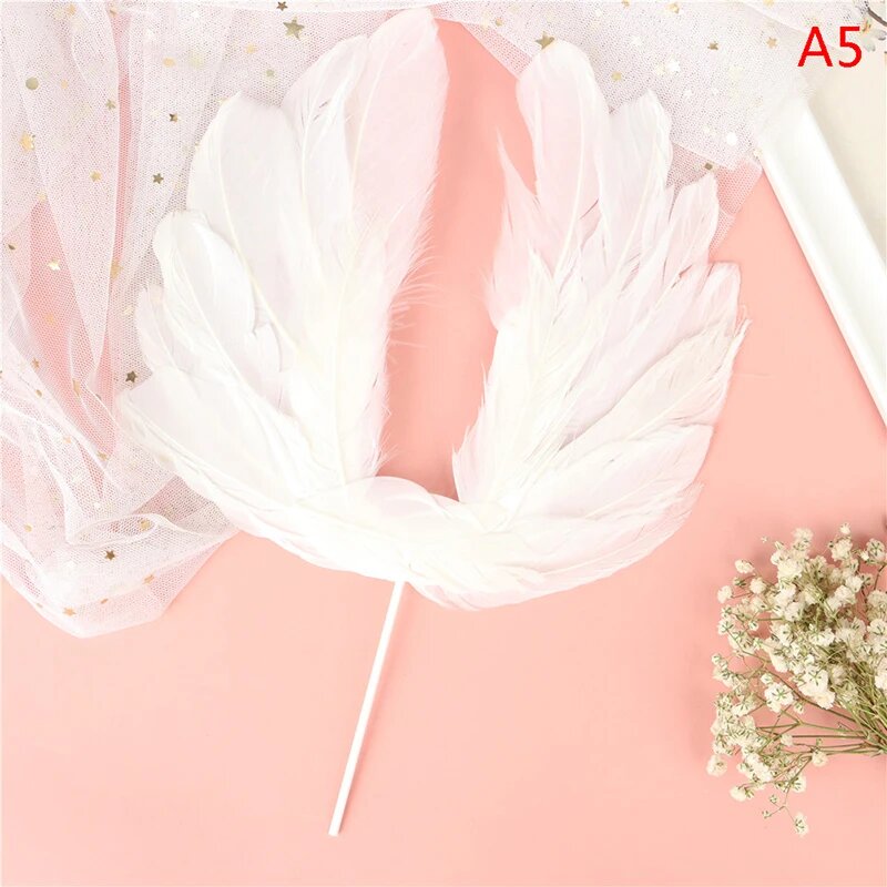 MOONBIFFY Ангельские крылья топперы для торта Белый, A5