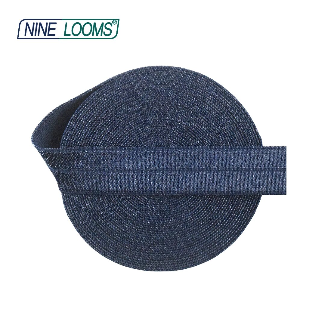 Эластичная лента NINE LOOMS, темно-синий, 10 ярдов