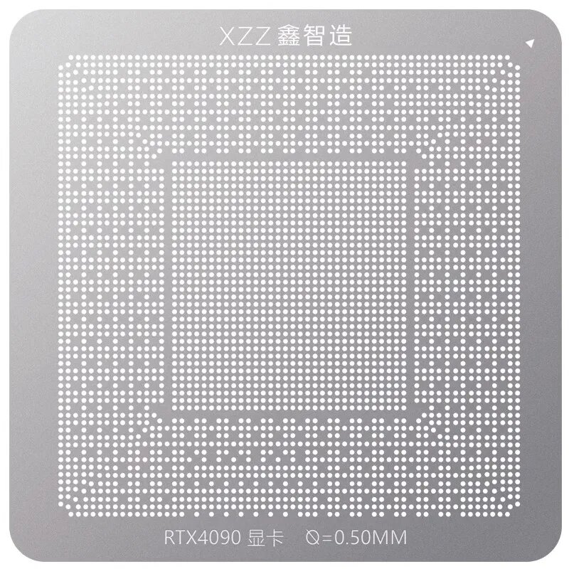 Трафарет BGA RTX4090 AD102-300-A1, Белый/Небесно-голубой