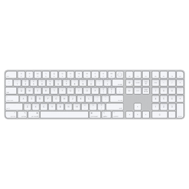 Клавиатура Apple Magic Keyboard с Touch ID и цифровой панелью, белый (MK2C3)