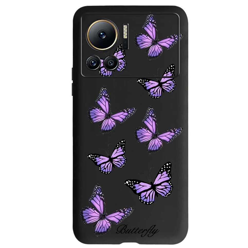 Чехол для Infinix Note 12 VIP, чехол X672 6,7 дюйма, Coque Fundas, роскошный черный Фиолетовый, 377