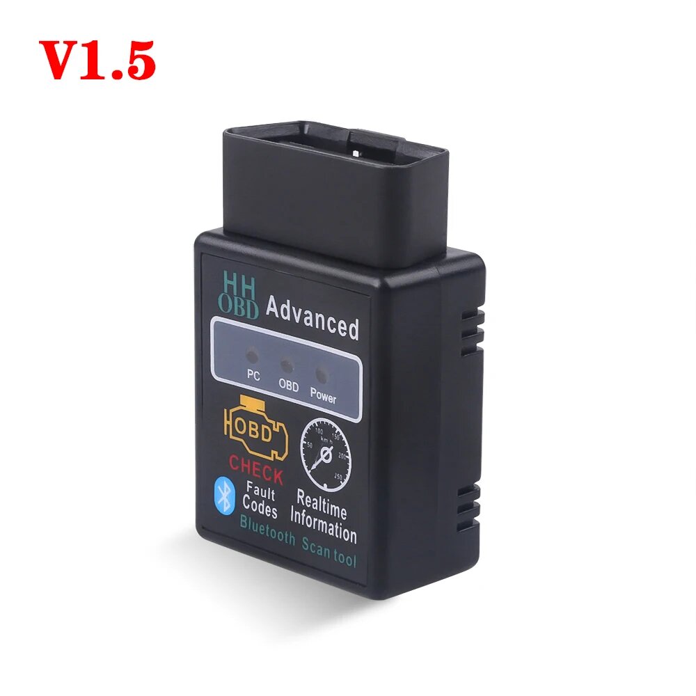 Портативный Автомобильный сканер OBD2 Bluetooth Elm327 инструмент для диагностики V1.5 For 1992-2021