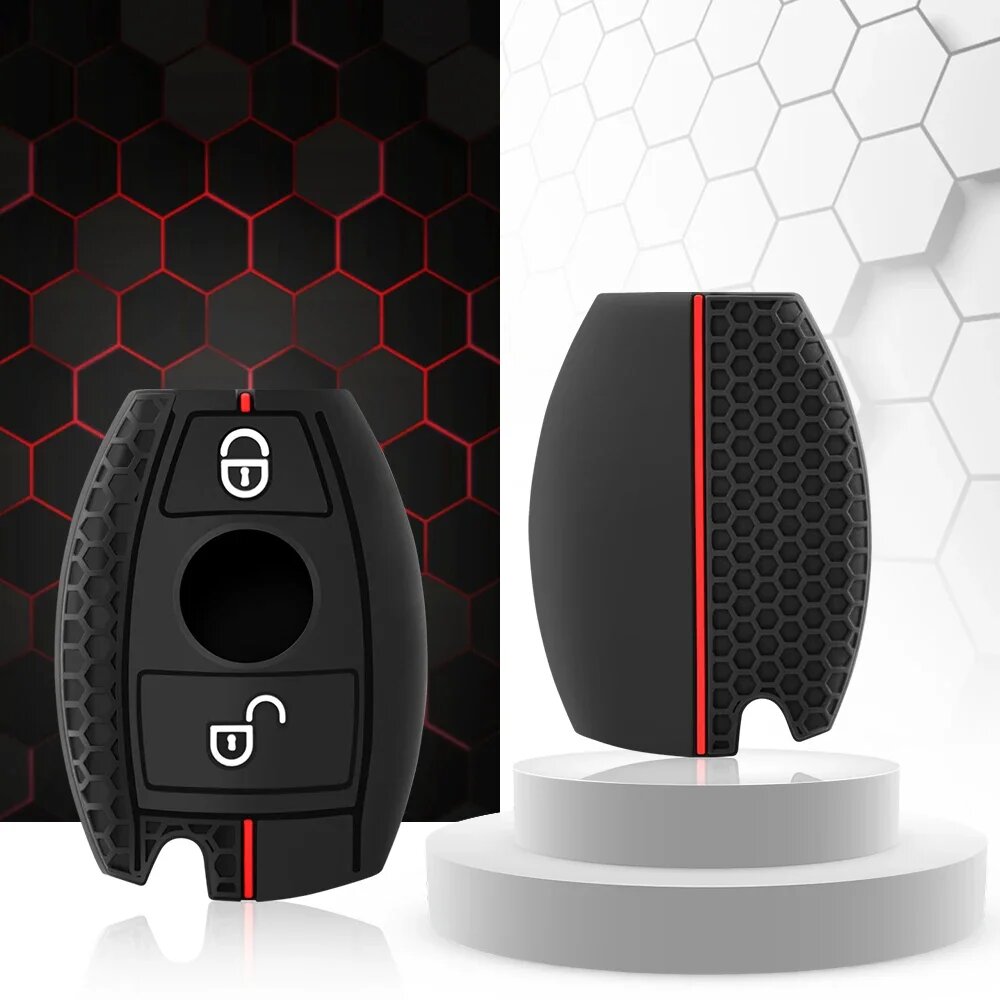 Брелок для ключа Mercedes Benz, 2 Buttons, черный