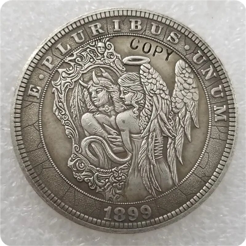 Копия монеты DASHUMIAOCOIN Типа #30_Hobo Никелевая монета 1899-P Морганский доллар
