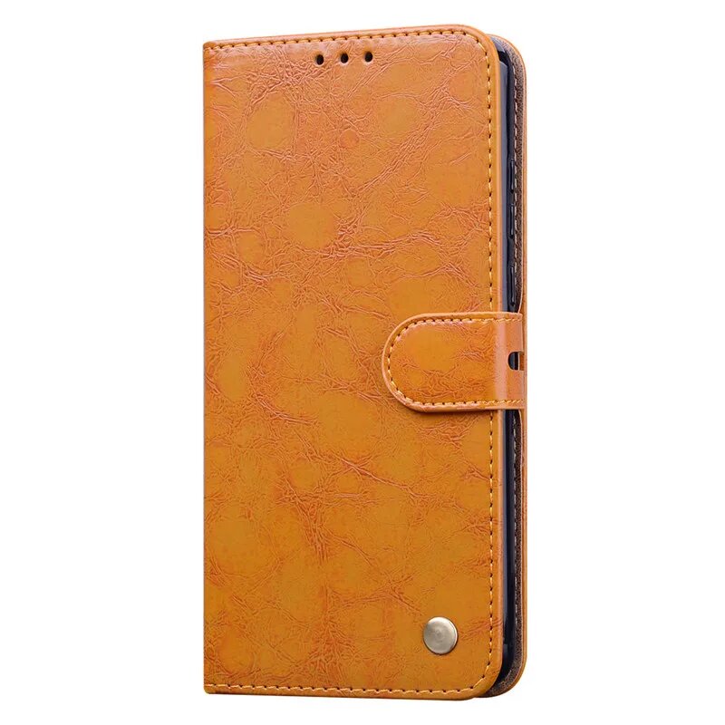 Кожаный чехол-кошелек с откидной крышкой для Huawei Honor 8X, чехол с держателем для карт, Магнитный чехол-книжка для Huawei Honor 8X, 8 X, флип-чехол для телефона Orange
