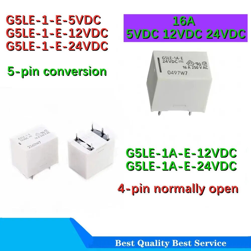 5 шт. реле Stackpole G5LE-1A-E-5VDC, 5PIN