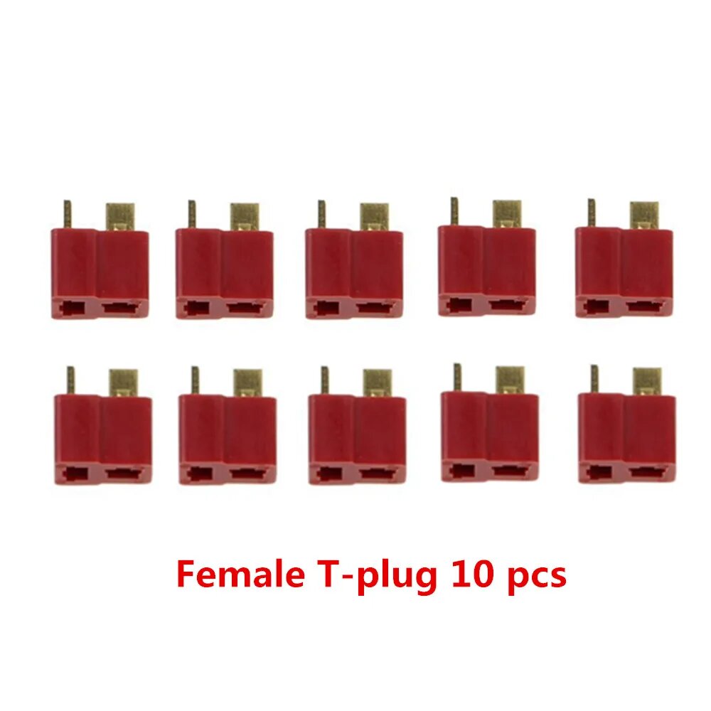 Бордовые T-разъемы Female 10шт