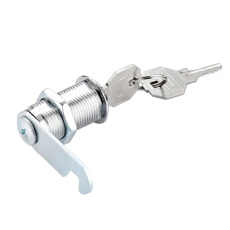 Замки для ящиков с 2 ключами, мебельная фурнитура замок двери шкафа, для офисного стола, почтового ящика, Кулачковые замки 16 мм, 20 мм, 25 мм, 30 мм