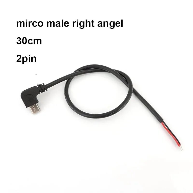 Micro USB 2.0 кабель для зарядки и передачи данных 2pin 90 angle male