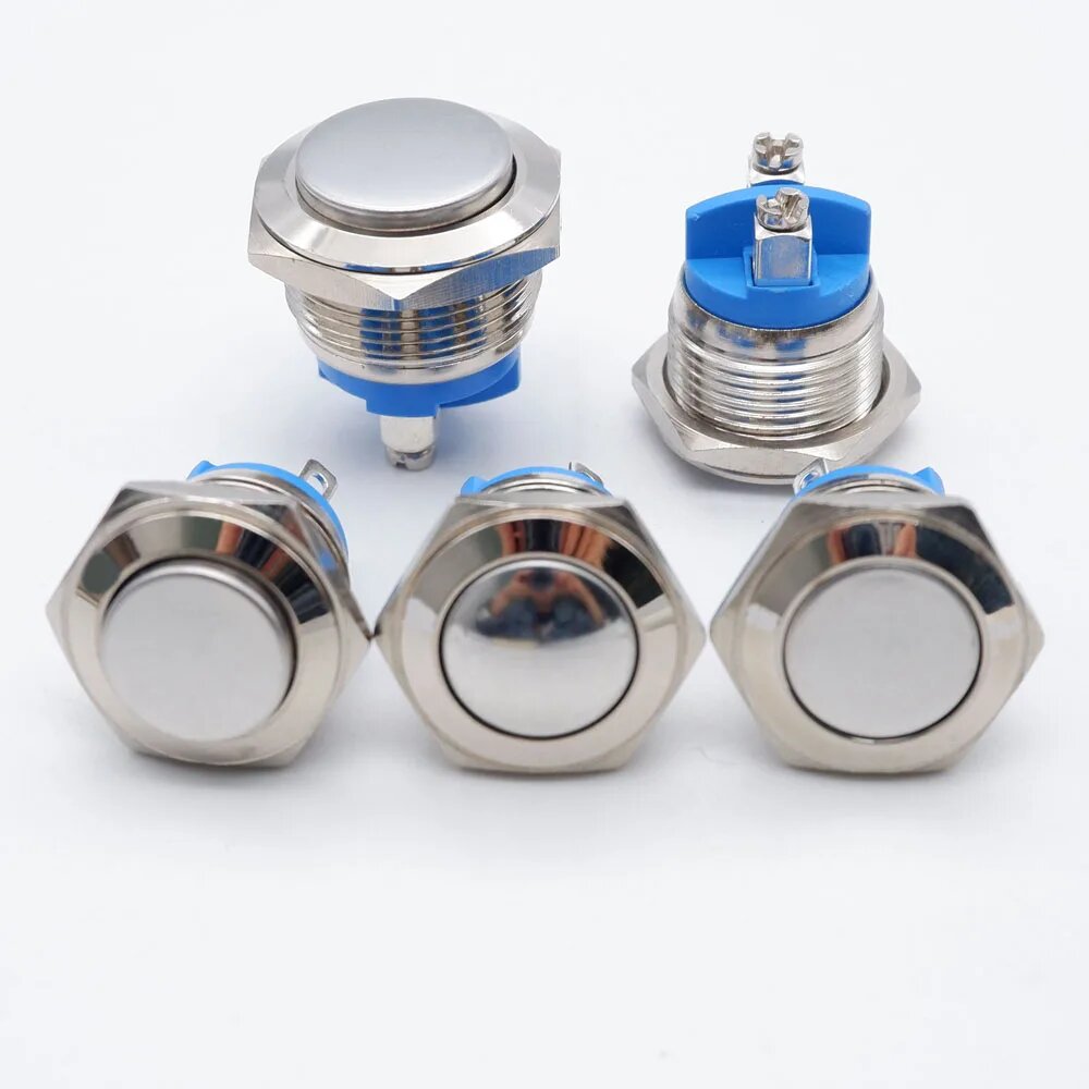 Металлическая кнопка мгновенного самосброса 16/19/22 мм 16mm, Ball head