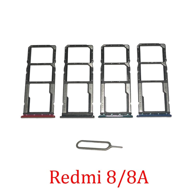 Лотки для SIM-карты SD для телефона Xiaomi Redmi 8 8A, держатель слота для SIM-карты, часть ящика для Redmi 8 8A + Pin redmi 8a orange
