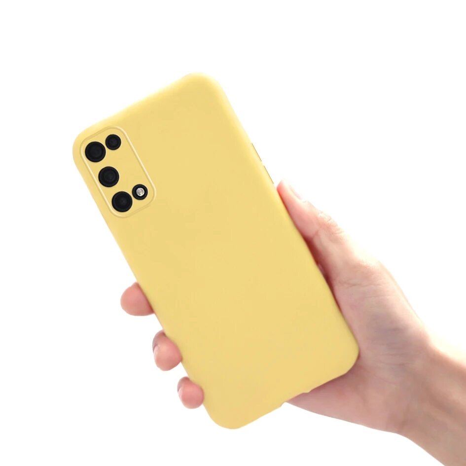 Силиконовый чехол Realme 7 5G, Yellow