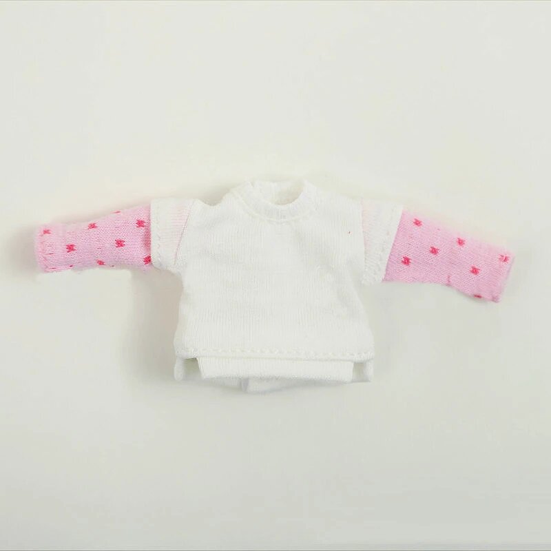 Полосатая футболка для куклы Ob11 Розовый, A (1)