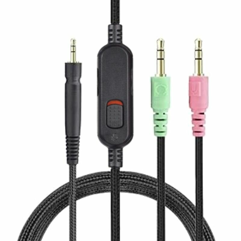Прочный сменный кабель UNP для ПК для игровых наушников GSP350/500/600/670G4MEONE. Долговечный и надежный шнур гарнитуры.