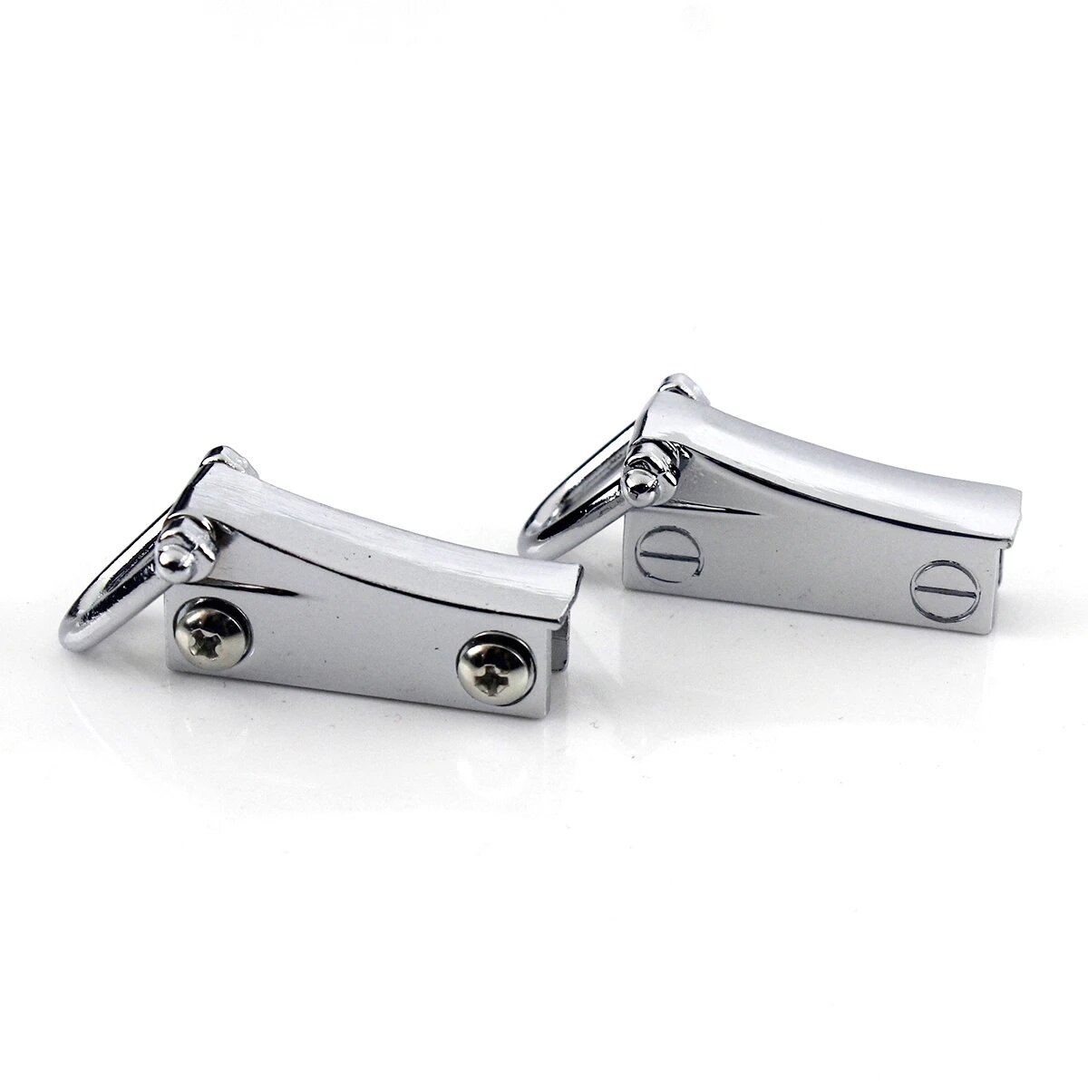 Металлические пряжки для сумки 2 шт. Серебряный, Light Silver