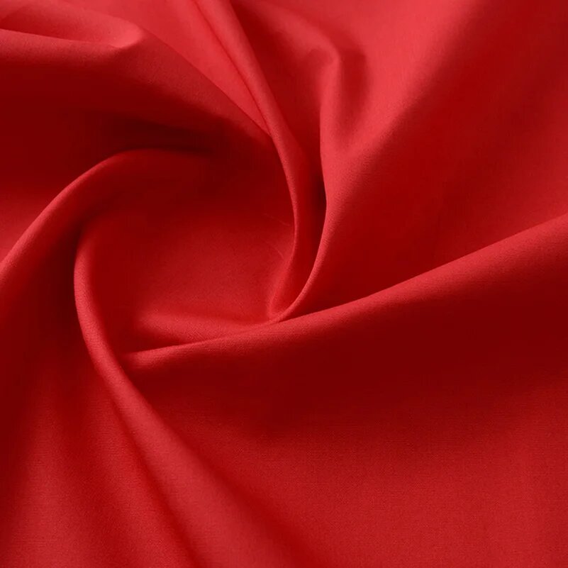 FABRICONFIRE Поплиновая ткань 100% хлопок Красный, 67 Red