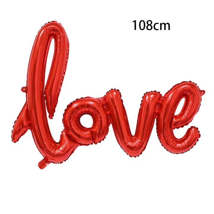 Фольгированный шар "Love" красный 108 см