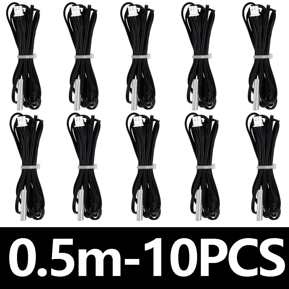 EGBO NTC термодатчик температуры W1209 W1401 0.5M Cable 10PCS